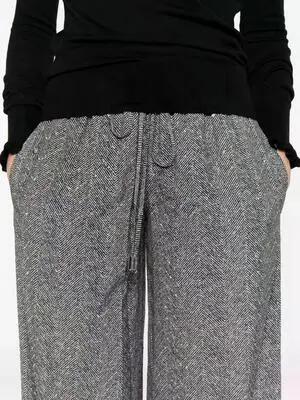 Ermanno Scervino Herringbone Sequin Trousers