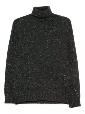 DRUMOHR Speckled Turtleneck Sweater - Grey