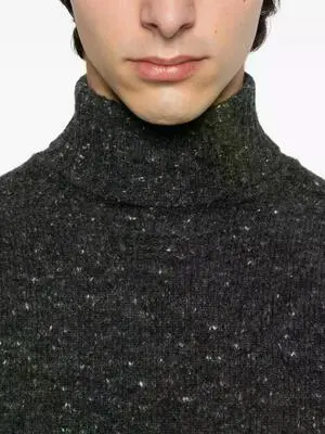DRUMOHR Speckled Turtleneck Sweater - Grey
