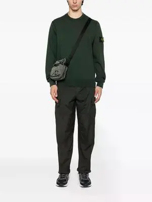 Stone Island Cargo Pocket Trousers - Black
