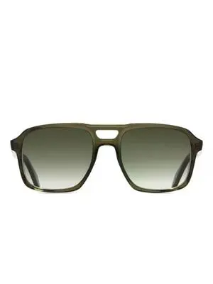CUTLER & GROSS Pilot-frame Sunglasses - Green