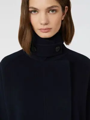 Max Mara Wool Broadcloth Cropped Coat