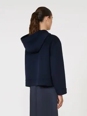 Max Mara Hooded Wool Jacket - Navy