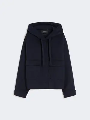 Max Mara Hooded Wool Jacket - Navy