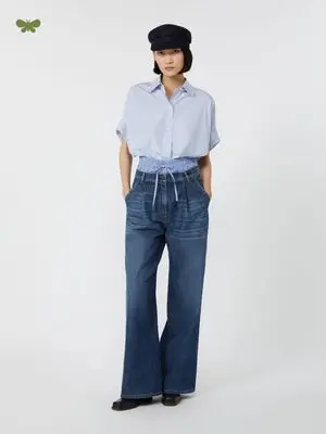 Max Mara Wide-leg Denim Trousers