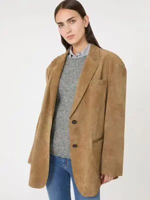 Max Mara Oversized Suede Blazer