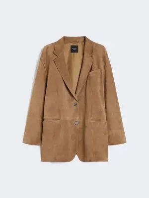 Max Mara Oversized Suede Blazer