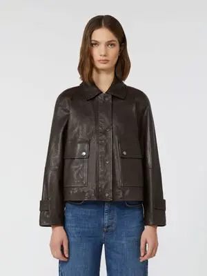 Max Mara Nappa Leather Shacket