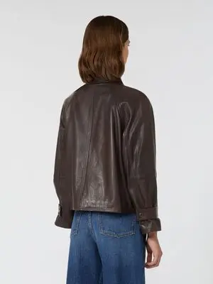 Max Mara Nappa Leather Shacket