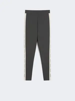 Max Mara Technical Jersey Leggings - Dark Grey