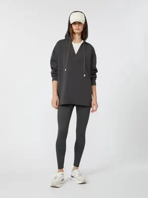 Max Mara Technical Jersey Leggings - Dark Grey