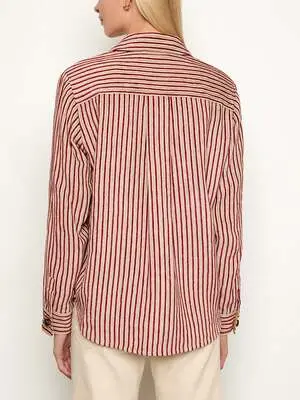 La DoubleJ Striped Linen-blend Corduroy Jacket