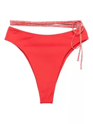 ROBERTA EINER X Kiss ‘N Thrill Sienna High-Rise Bikini Bottoms Red