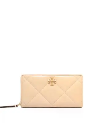 Tory Burch Kira Quilted Zip-around Wallet - Neutrals