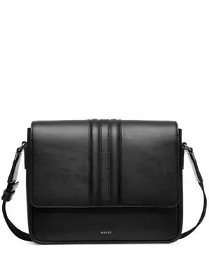 Bally Mythos Stripes-detail Crossbody Bag - Black
