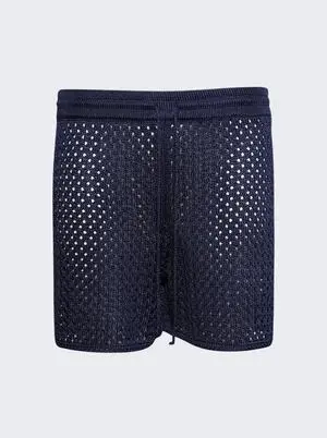 Calle Del Mar Sporty Perforated Short - Navy
