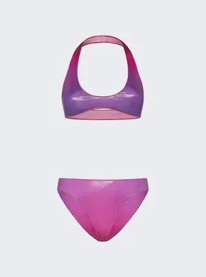 OSÃ©REE Glossy Degradé Two-Piece Set Purple