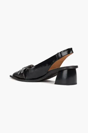 GANNI Buckled Slingback Pumps