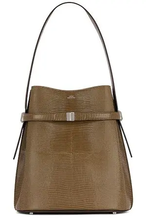 TOTEME Belted Lizard Embossed Bucket Bag