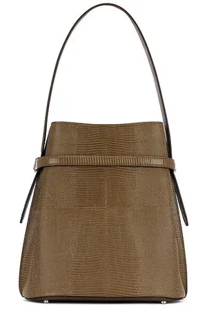 TOTEME Belted Lizard Embossed Bucket Bag