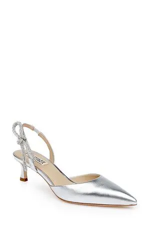 Badgley Mischka Silver Tone Shoes For Women