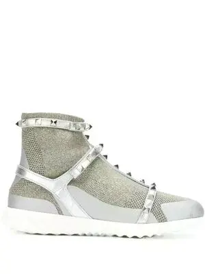 Valentino Garavani Rockstud High-top Sneakers - Metallic