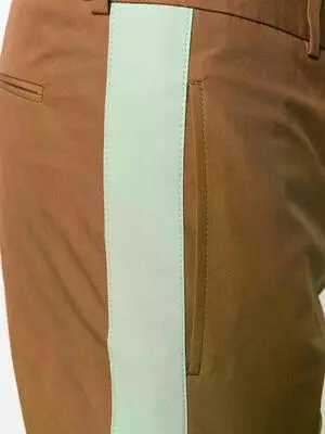 Valentino Garavani Contrast Panel Trousers - Brown