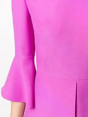 Valentino Garavani Flared Sleeves Mini Dress