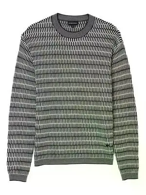 Emporio Armani Geometric-pattern Wool Sweater