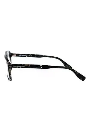 Karl Lagerfeld Rectangle Frame Glasses With Protective Case