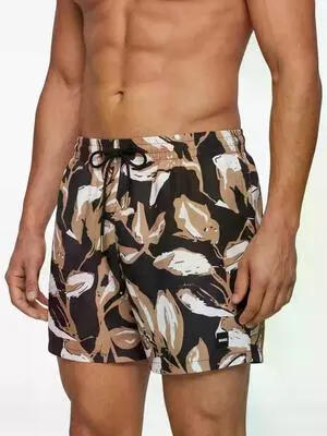 BOSS Floral-print Swim Shorts