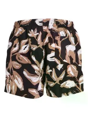 BOSS Floral-print Swim Shorts