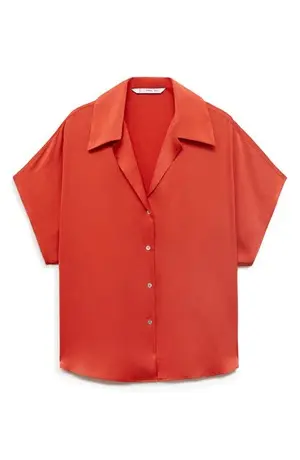 Mango Fluid Short Sleeve Shirt