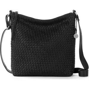 THE SAK Lucia Crossbody Leather Bag - Woven Black