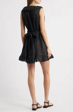 DÔEN Henrietta Ruffle Sleeveless Mini Dress