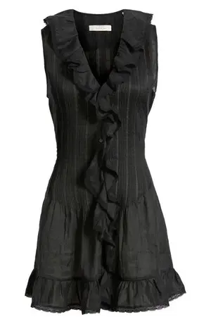 DÔEN Henrietta Ruffle Sleeveless Mini Dress
