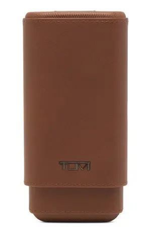 Tumi Leather Cigar Case - Cognac