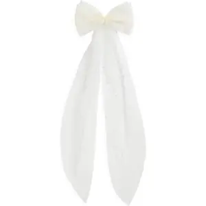 Brides & Hairpins Aluma Faux Pearl Tulle Bow - Ivory