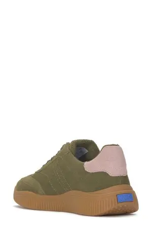 KEDS® Contest Sneaker - Olive/pink