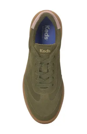 KEDS® Contest Sneaker - Olive/pink
