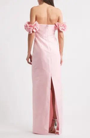 Likely Azi Off-the-shoulder Column Gown