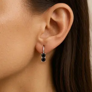 DONATELLO GIAN Sterling Silver Earrings - Black