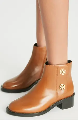 Tory Burch Turnlock Ankle Bootie - Sierra Cognac