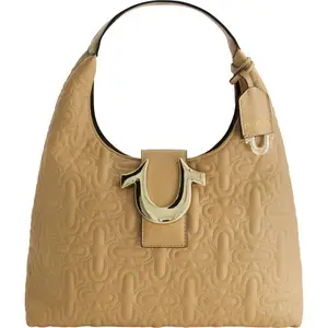 True Religion Quilted Horseshoe Hobo Bag