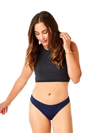 Carve Designs Sanitas Reversible Bikini Bottom - Black/navy