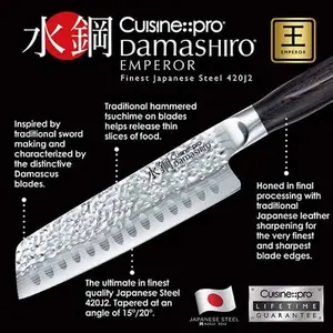 CUISINE::PRO Damashiro Emperor® 3-piece Santoku Set