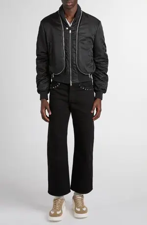 Alexander McQueen Technical Crop Bomber Jacket