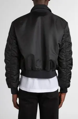 Alexander McQueen Technical Crop Bomber Jacket
