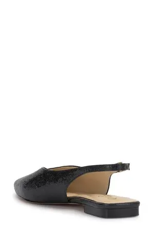 Jessica Simpson Mezzah Slingback Pointed Toe Flats - Black