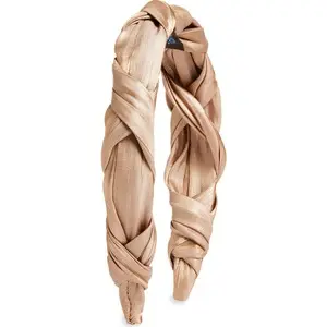 Tasha Satin Wrap Headband Champagne